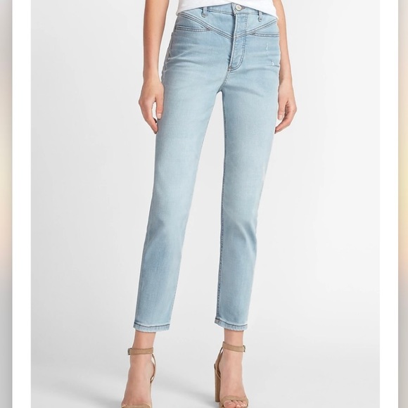 Express | Jeans | Express Super High Rise Original Mom Jeans In Light ...